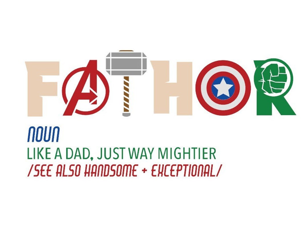 Definition of a Fathor Marvel Inspired - SVG | PNG | Cricut ...