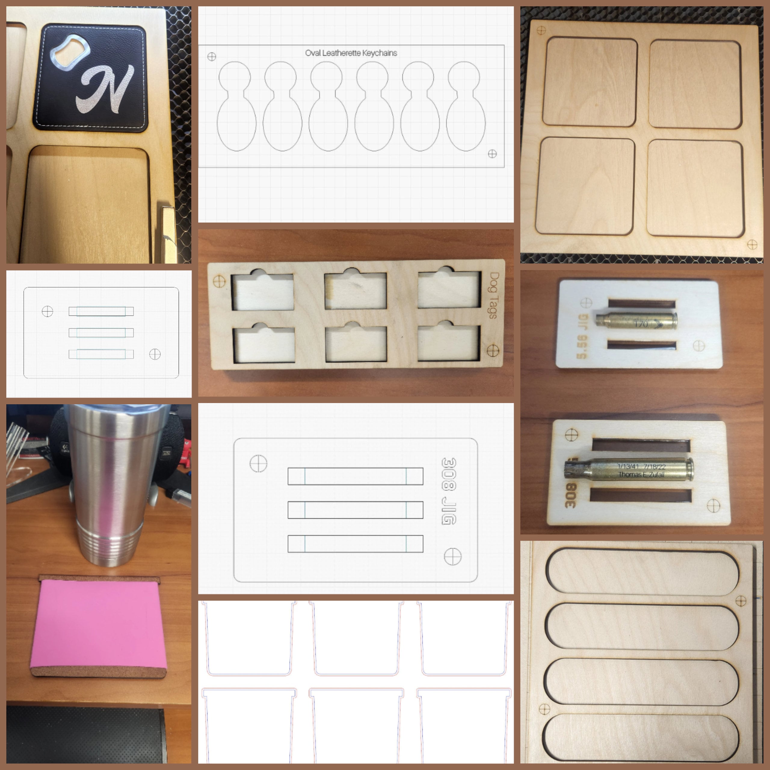 Print and Cut Jig Bundle #1 | 8 Print and Cut Ready Jig Templates for ...