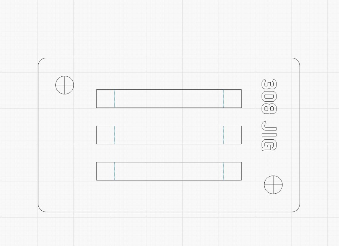 Print and Cut Ready Jig Files for 5.56 and .308 Ammo Casing, Laser ...