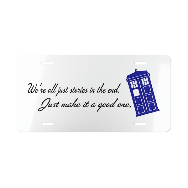Dr Who License Plate Frame - Etsy
