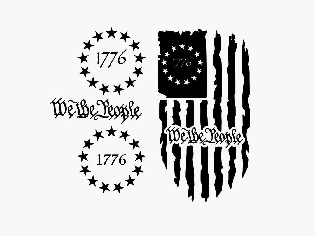 We the People 1776 Flag Bundle - SVG | EPS | DXF | Laser | Cricut ...