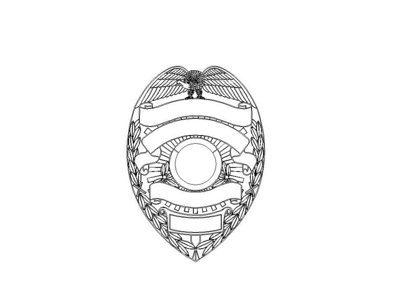 Blank Police Badge & Indiana Police Badge - Laser Engraving Cricut ...