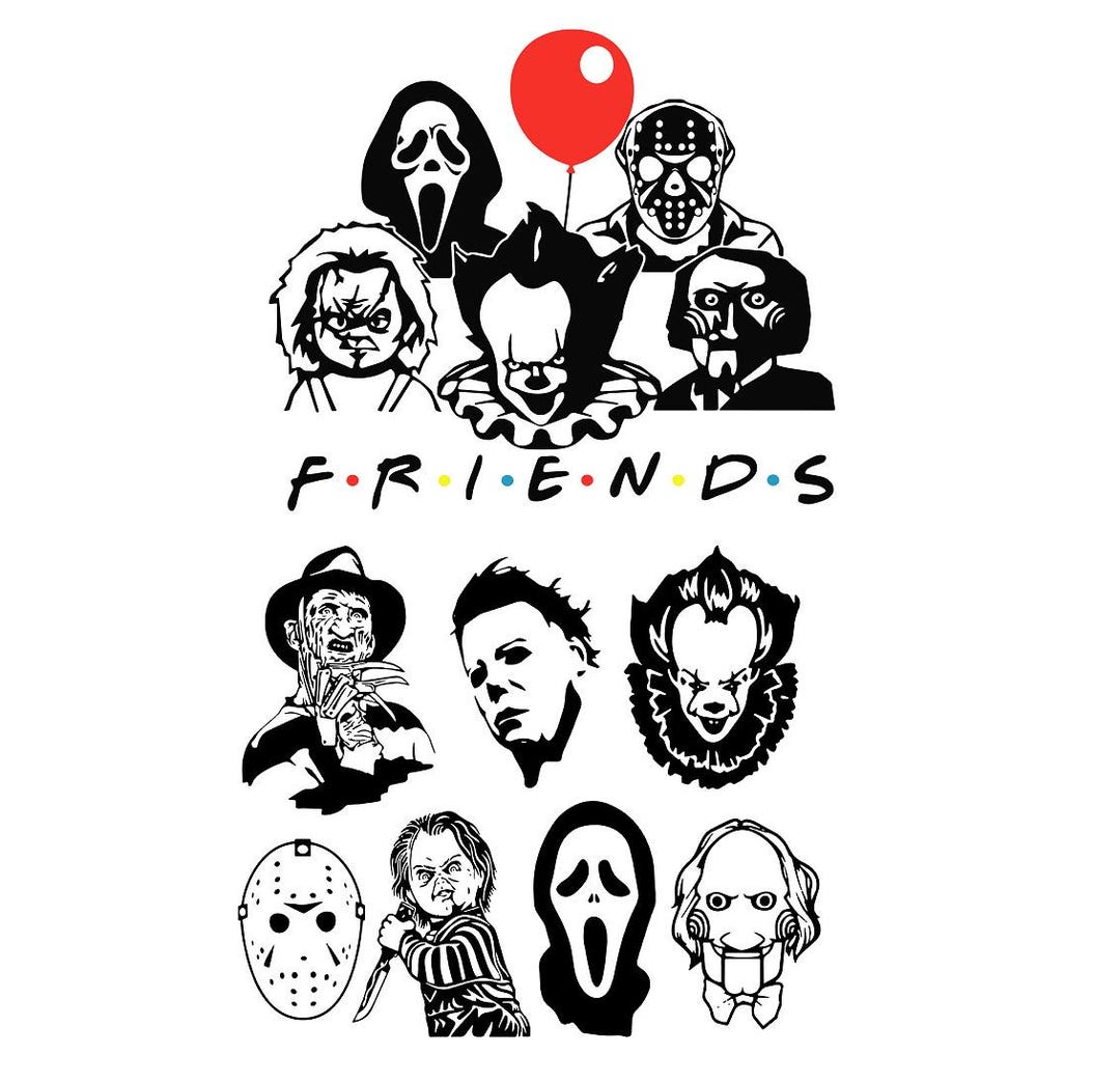 Legendary Horror Icons Pack Friends of Horror Bundle PNG SVG - Etsy