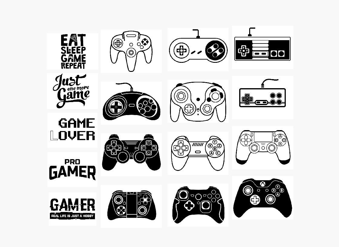 Video Game Bundle - Gamer | Retro Video Games | SVG | PNG | JPG - Etsy