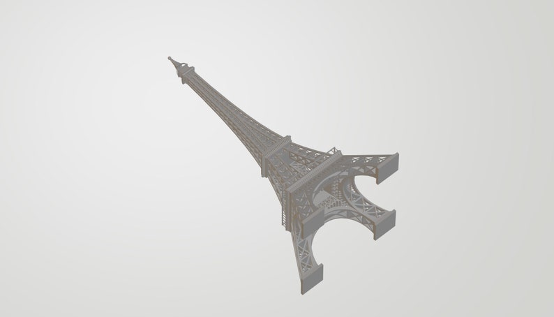 Eiffel Tower High Detail Model 3D Print STL - Etsy