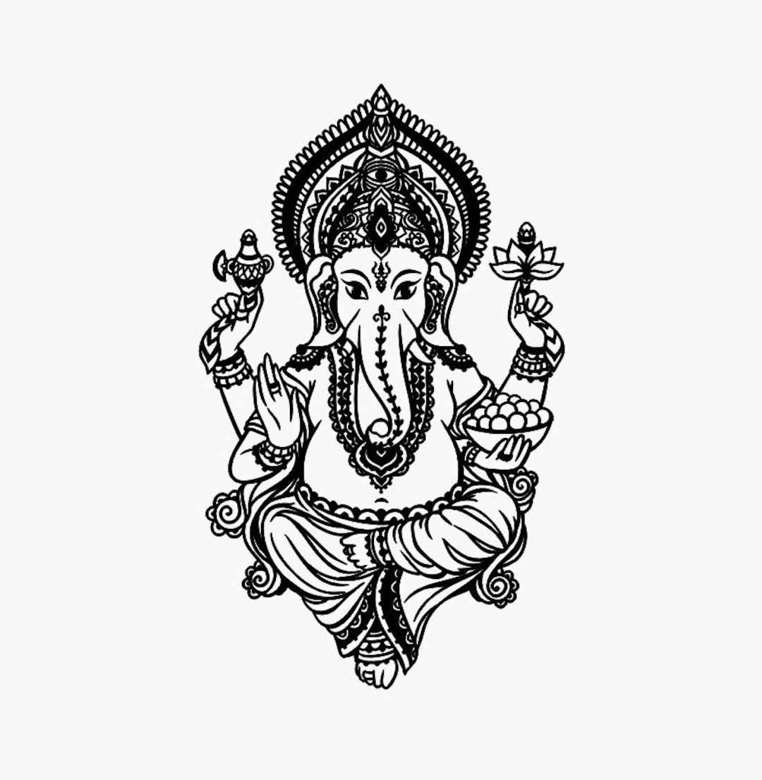 Ganesha (ganapati, Vinayaka, Pillaiyar) - SVG | PNG | EPS | Laser ...