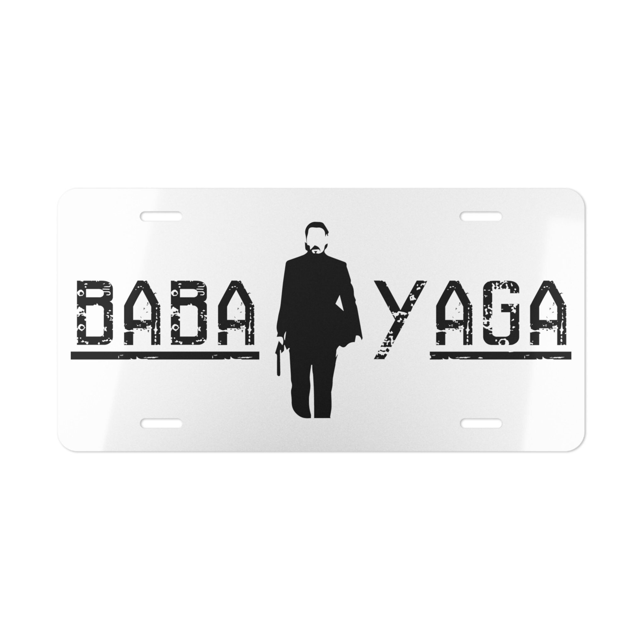 John Wick Inspired License Plate Baba Yaga Vanity Plate Baba Yaga the ...