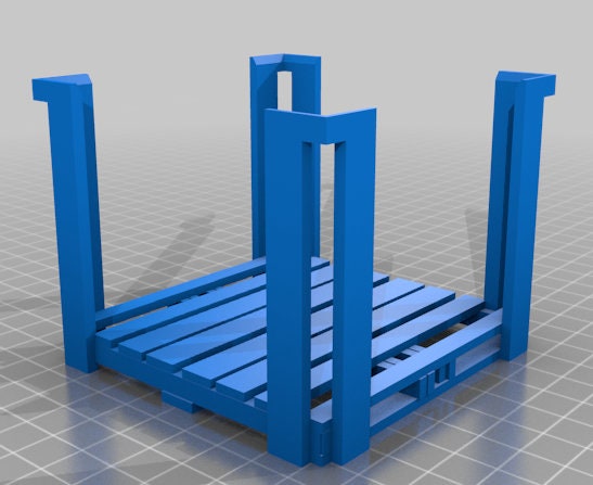 Pallet Coaster Set With Holder 3D Print STL - Etsy