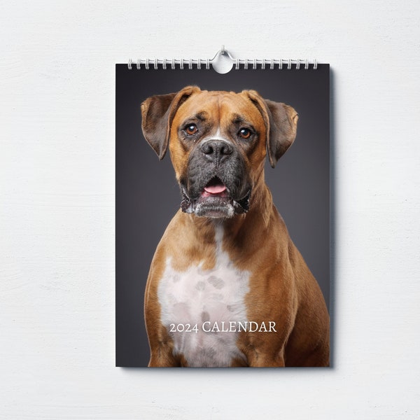 2024 Boxer Calendar - Etsy