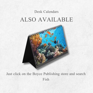 Fish Calendar 2025: Monthly Wall Calendar With Notes, Hanging A4 Size ...