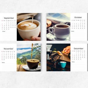 Coffee Desk Calendar 2026-2027: Standing Flip Desktop Calendar With ...