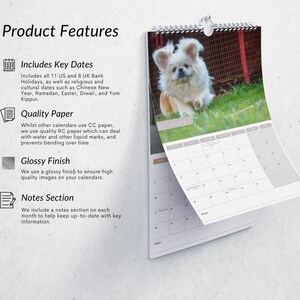 Pekingese Calendar 2025: Monthly Wall Calendar With Notes, Hanging A4 ...
