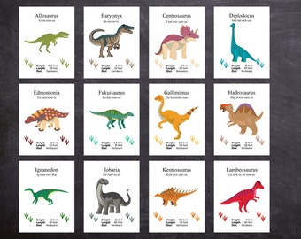 Dinosaur ABC Printable Flash Cards Learning Toys Dinosaurs - Etsy