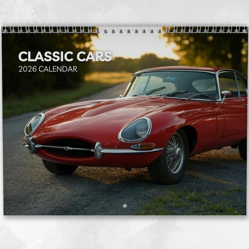 2026 Classic Car Calendar - Etsy