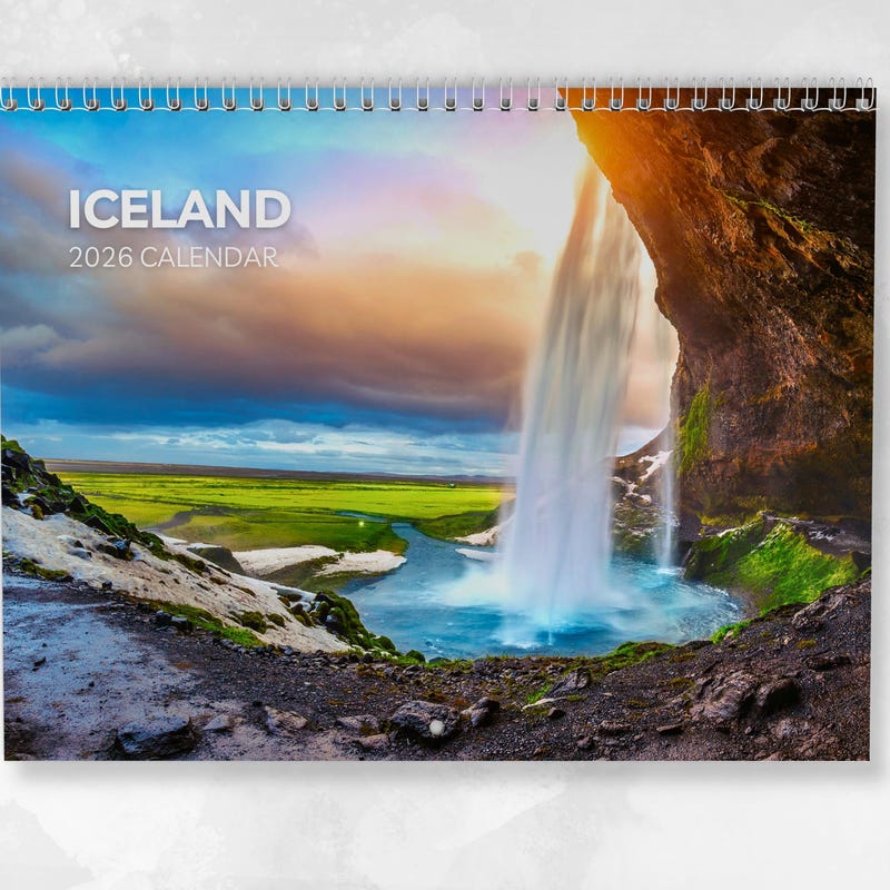 2026 Wall Calendar Iceland - Etsy