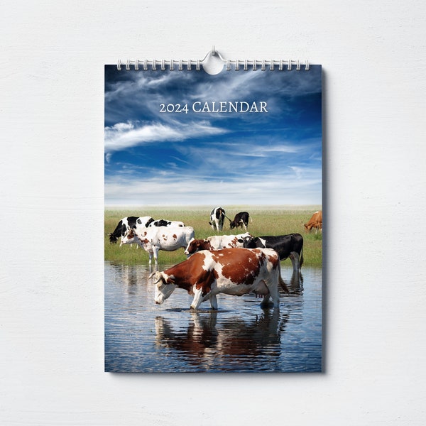 Cow Wall Calendar - Etsy