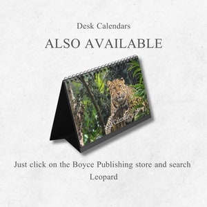 Leopard Calendar 2025: Monthly Wall Calendar With Notes, Hanging A4 ...