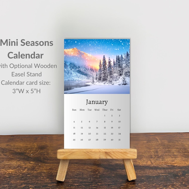 Mini Wall Calendar Kids - Etsy UK