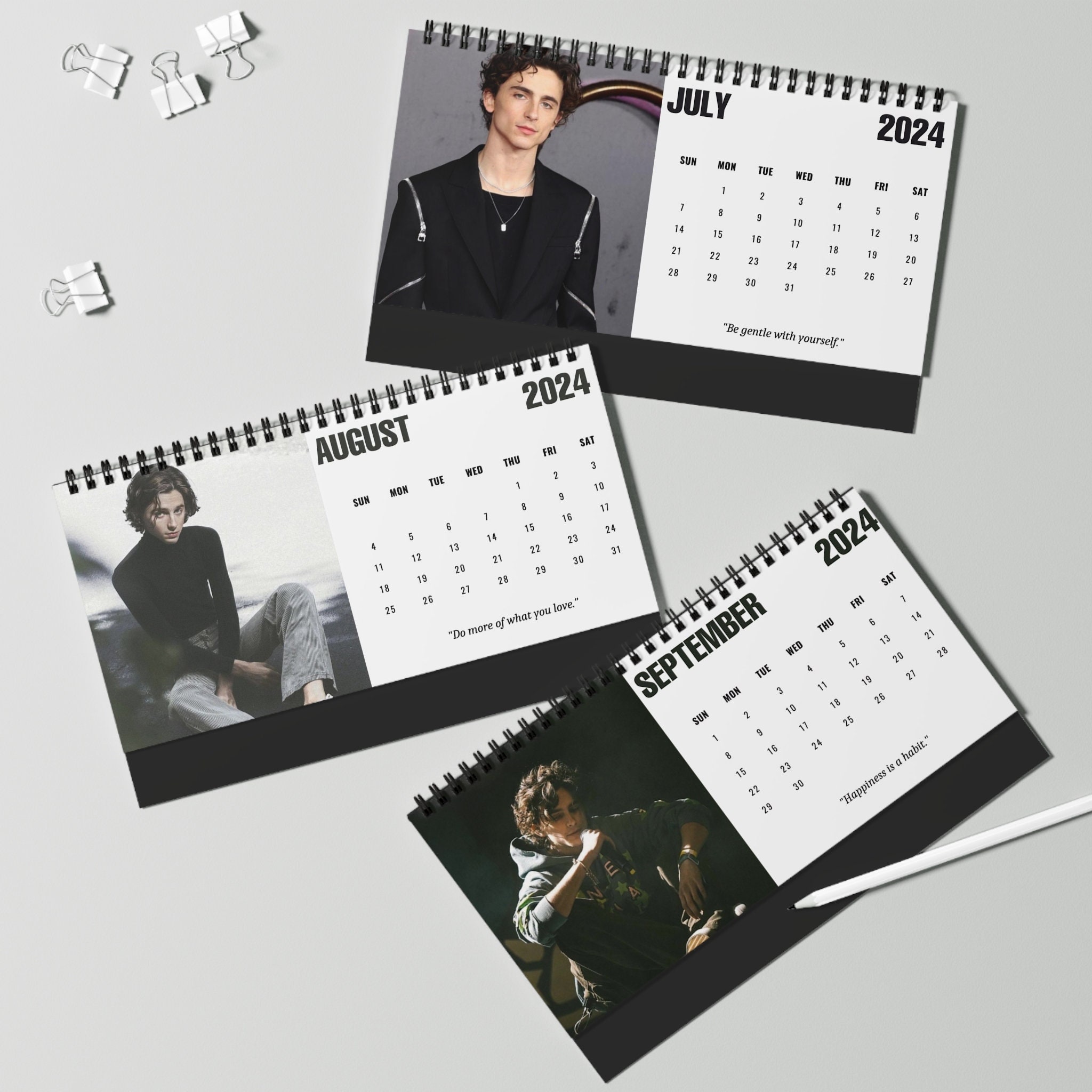 2024 Timothee Chalamet Calendar | Celebrity Calendar | 2024 Desk ... 2024 Timothee Chalamet Calendar | Celebrity Calendar | 2024 Desk ...