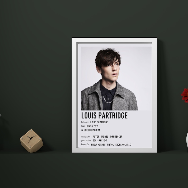 Louis Partridge Poster Instant Download Louis Partridge - Etsy