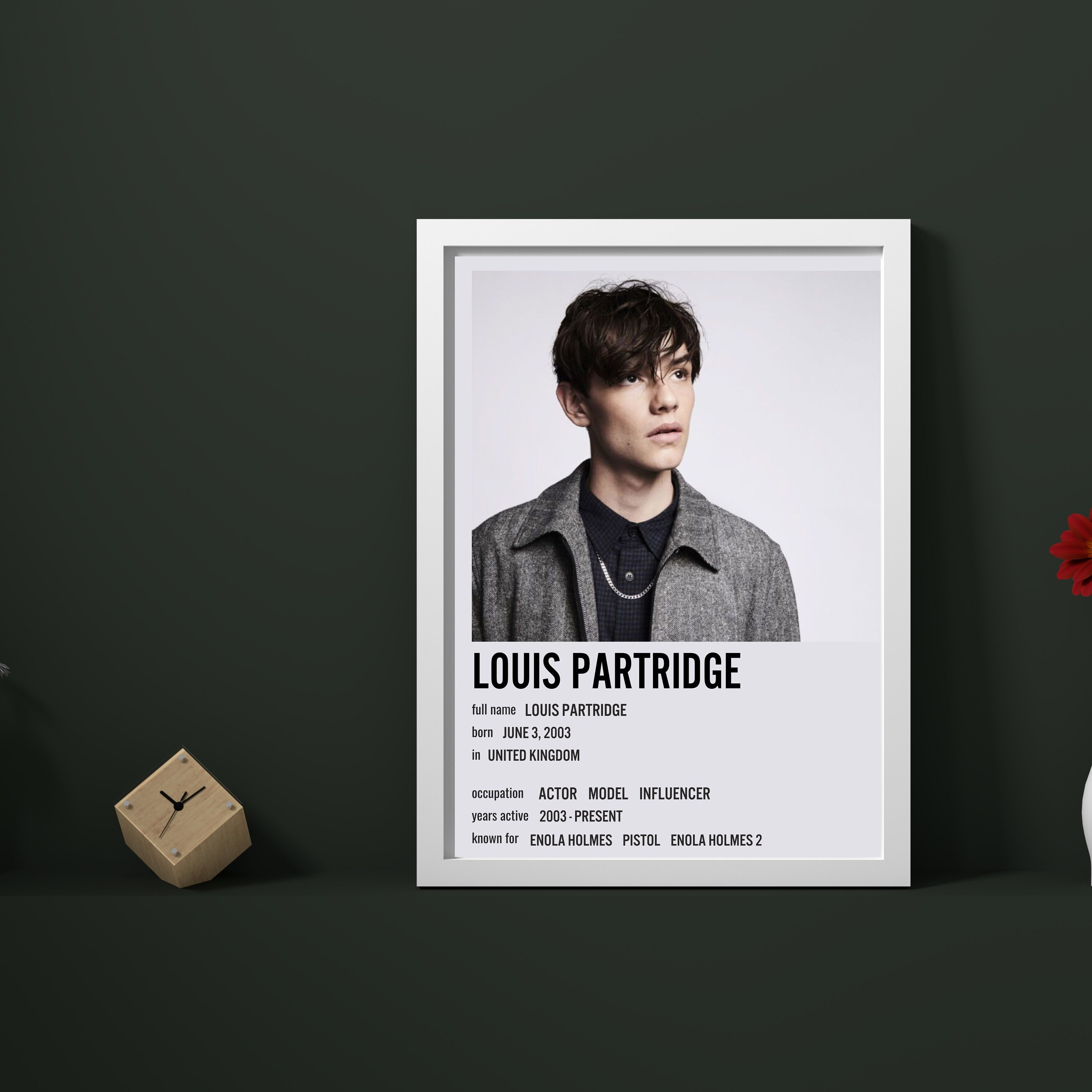Louis Partridge Poster Instant Download Louis Partridge - Etsy