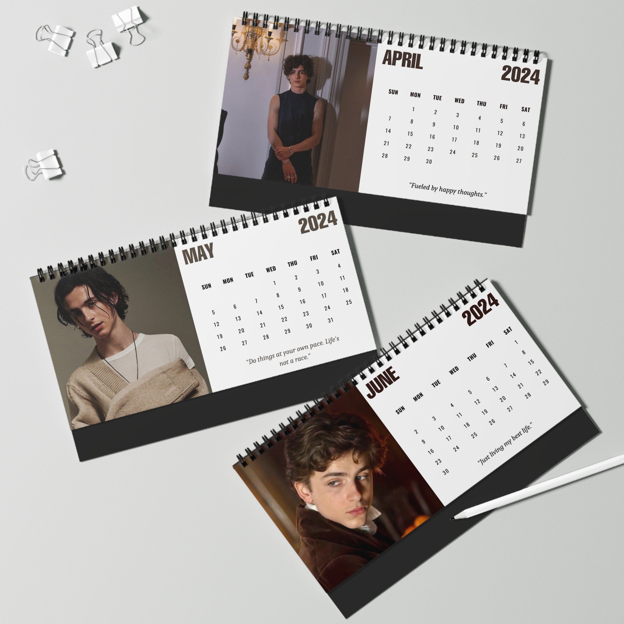 2024 Timothee Chalamet Calendar | Celebrity Calendar | 2024 Desk ... 2024 Timothee Chalamet Calendar | Celebrity Calendar | 2024 Desk ...