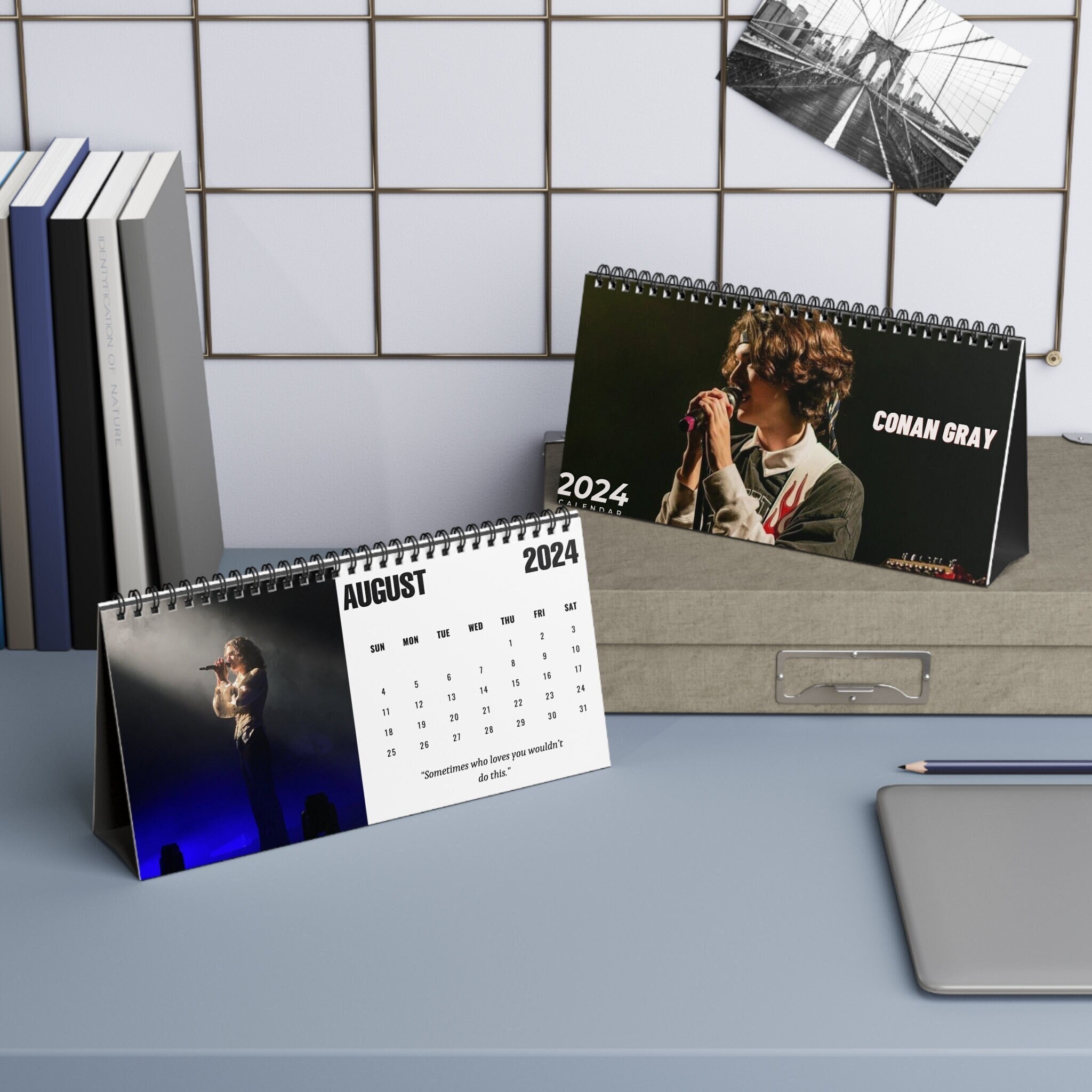 2024 Conan Gray Calendar | Conan Gray Merch | Pop Culture Desk Calendar ...
