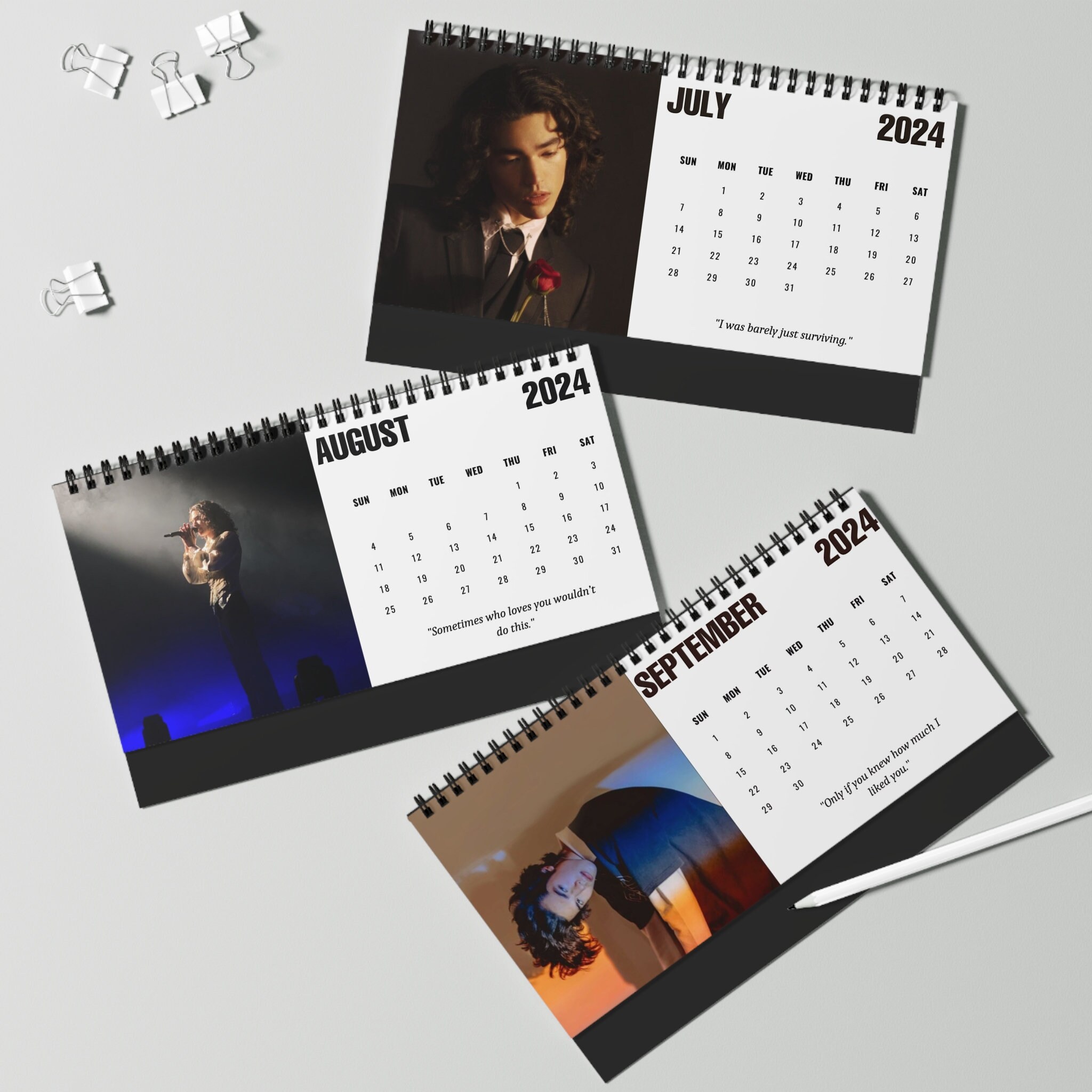 2024 Conan Gray Calendar | Conan Gray Merch | Pop Culture Desk Calendar ...