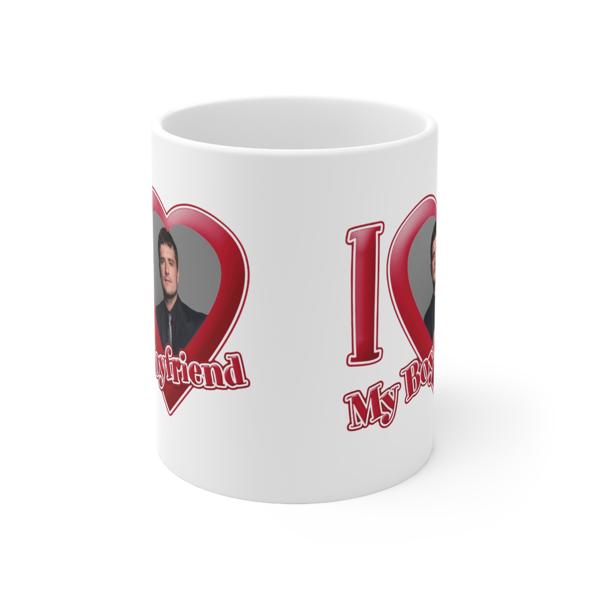 Josh Hutcherson Mug, I Love My Boyfriend, Funny Mug Gift for Christmas ...