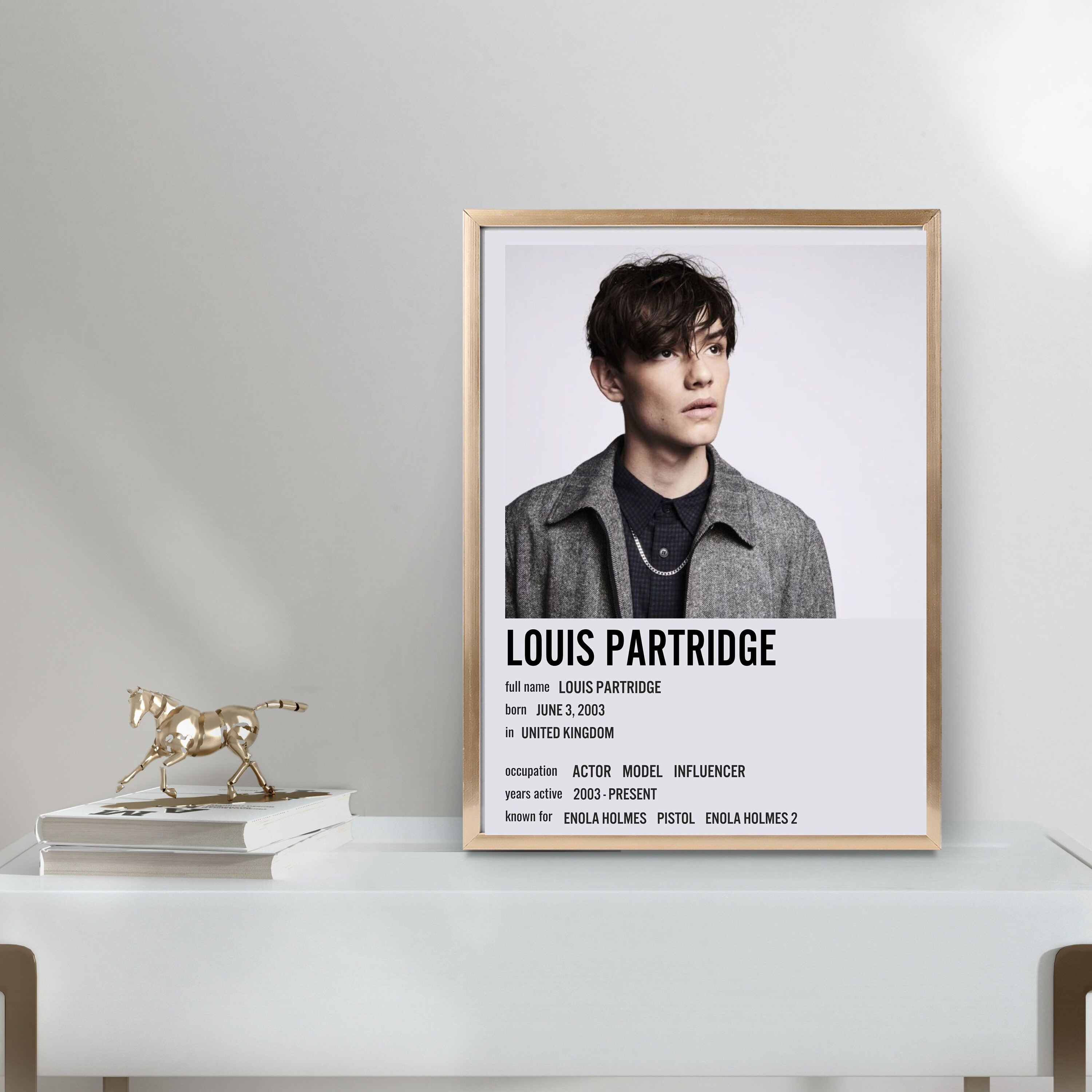 Louis Partridge Poster Instant Download Louis Partridge - Etsy