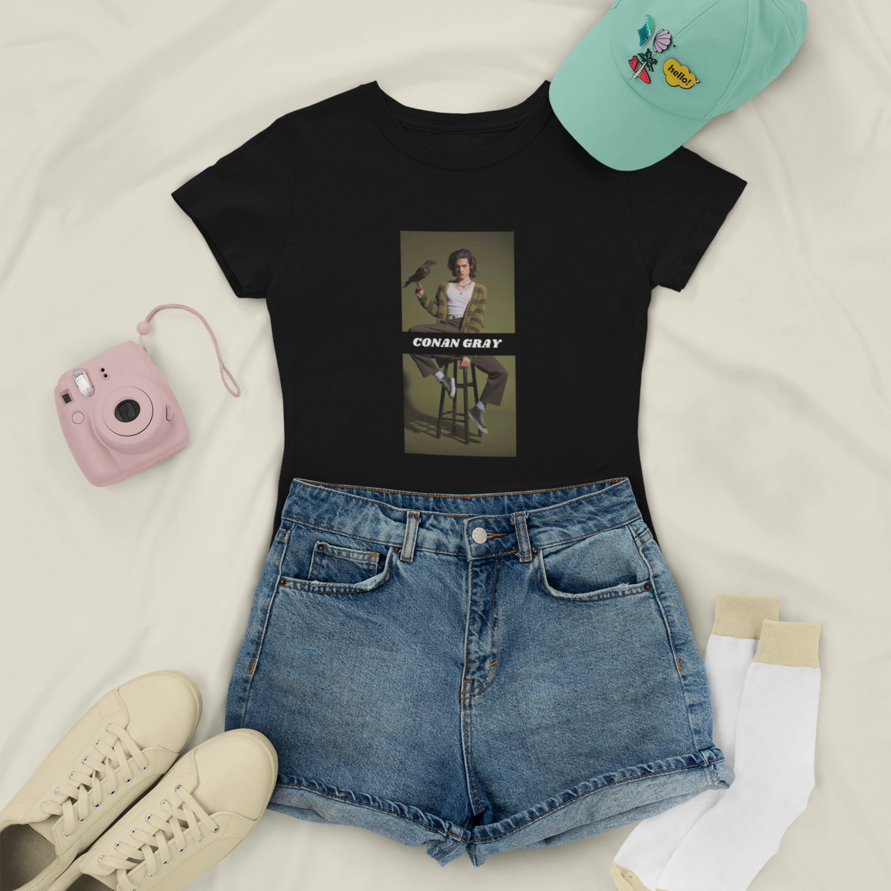 Conan Gray Graphic Shirt, Conan Gray's "Kid Krow" T-shirt, Conan Gray ...