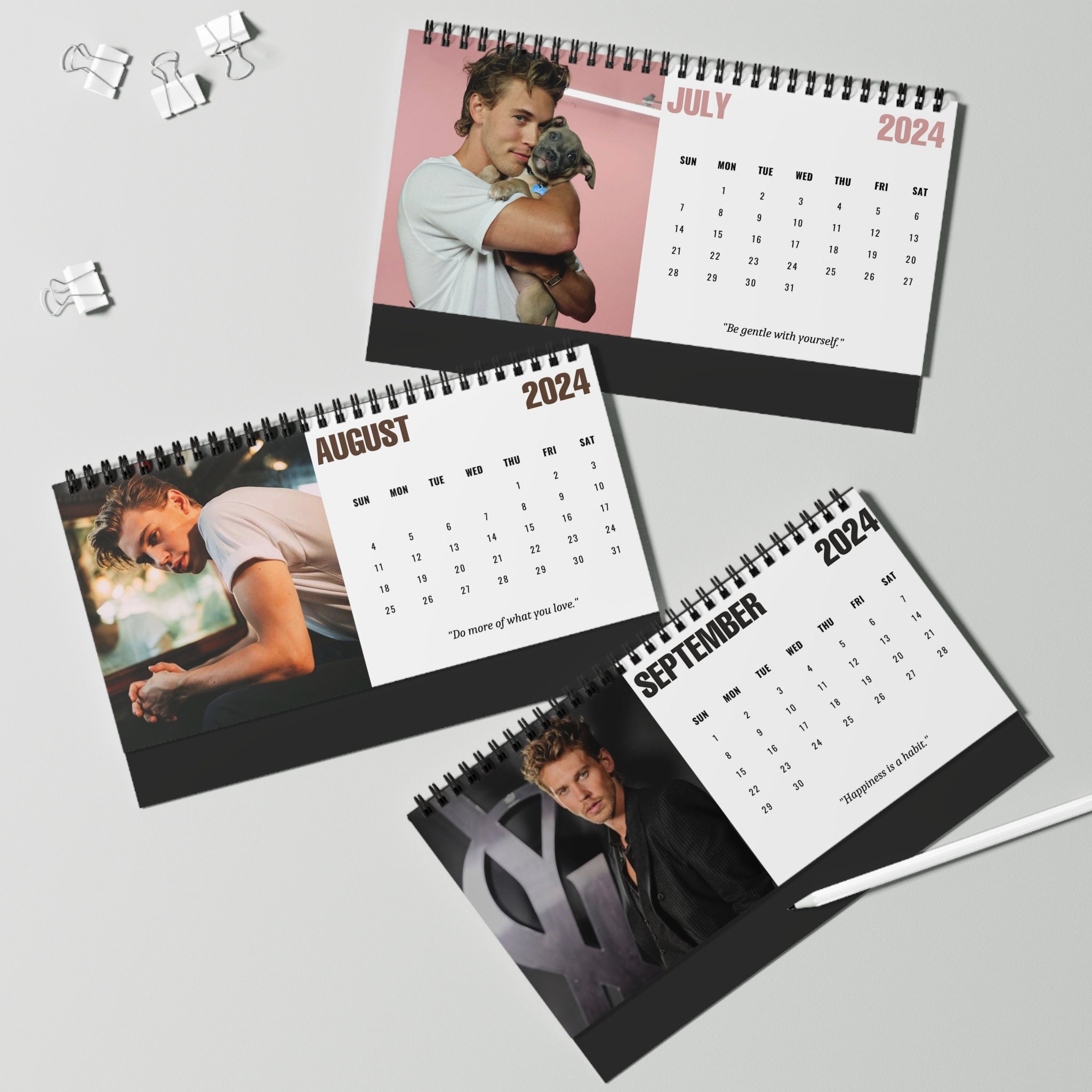 2024 Austin Butler Calendar | Celebrity Calendar | 2024 Elvis Calendar ...