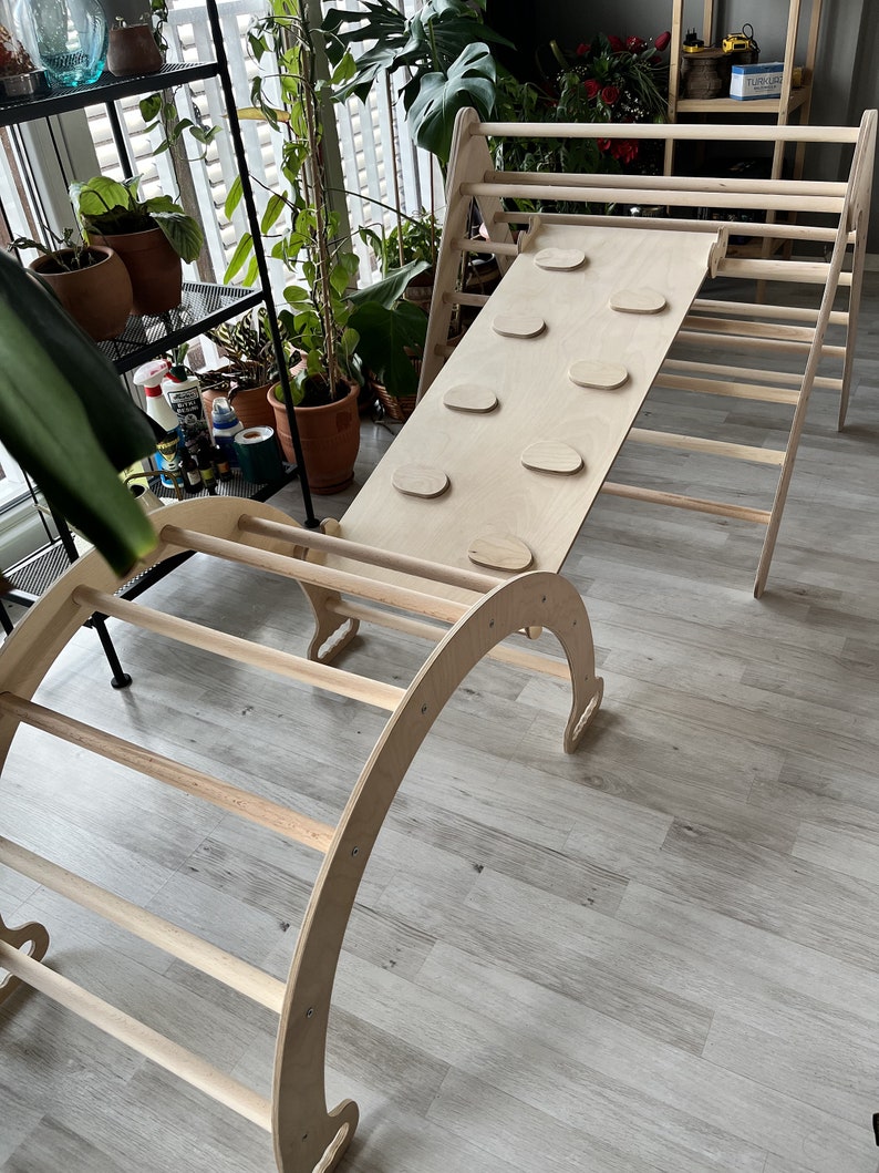 Large Montessori Climbing Triangle Set of 3 Option Montessori - Etsy