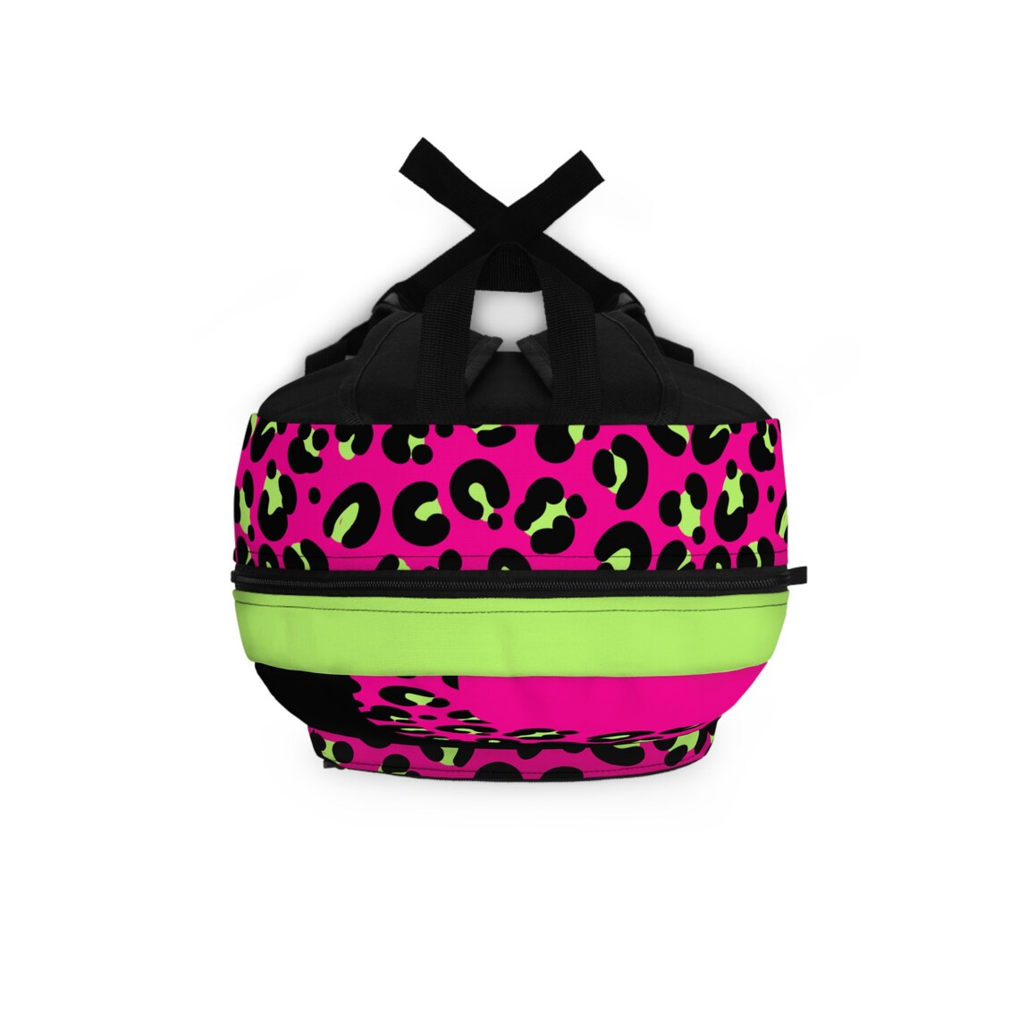 Trendy Cheetah Backpack, Neon Backpacks, Cheetah Print School Bag ...