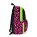 Trendy Cheetah Backpack, Neon Backpacks, Cheetah Print School Bag ...