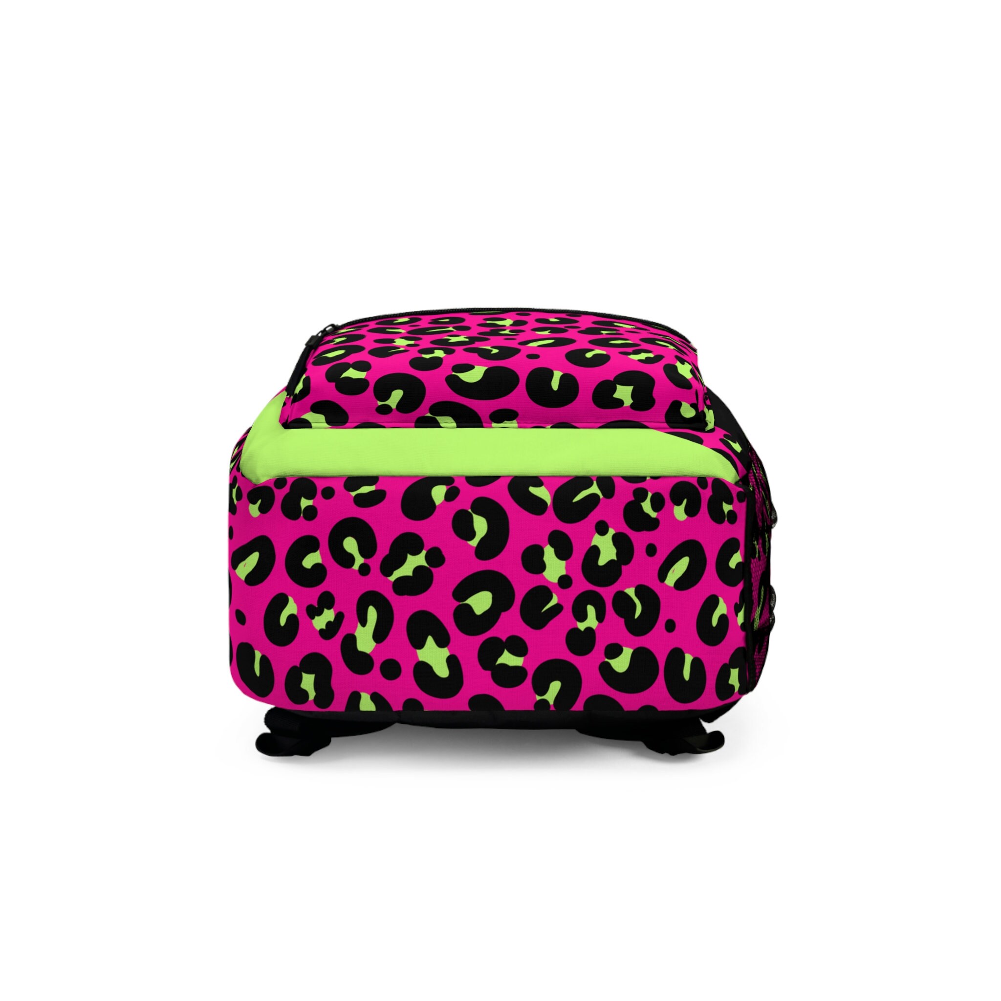 Trendy Cheetah Backpack, Neon Backpacks, Cheetah Print School Bag ...