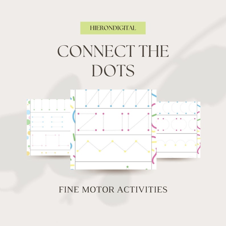 Connect the Dots Activity, Connect the Dots Activity to Develop Fine ...