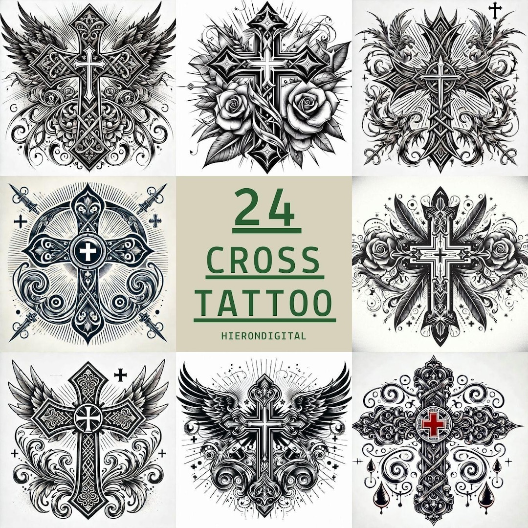 Cross Tattoo Design, 24 Motorcycle Themed Professional Tattoo Designs ...