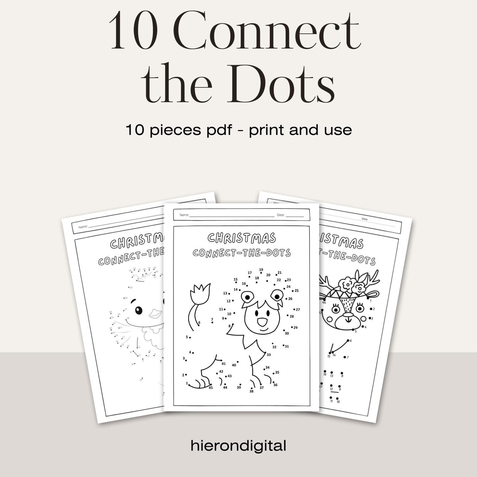 Connect the Dots Activity Sheets for Kids - Fun & Educational Dot-to ...