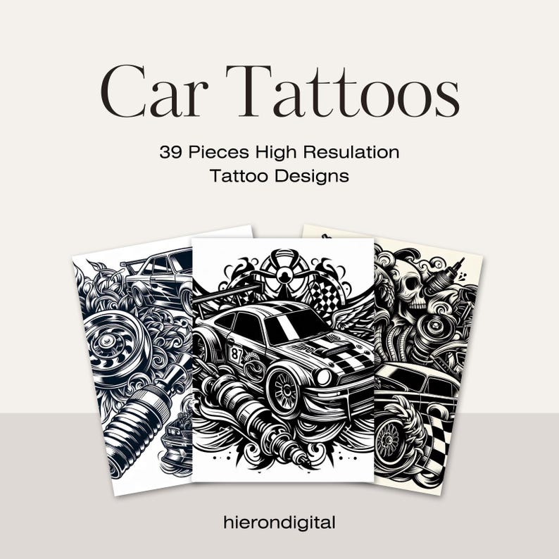 Cars Tattoo Design, 39 Car Themed Professional Tattoo Designs, 39 ...
