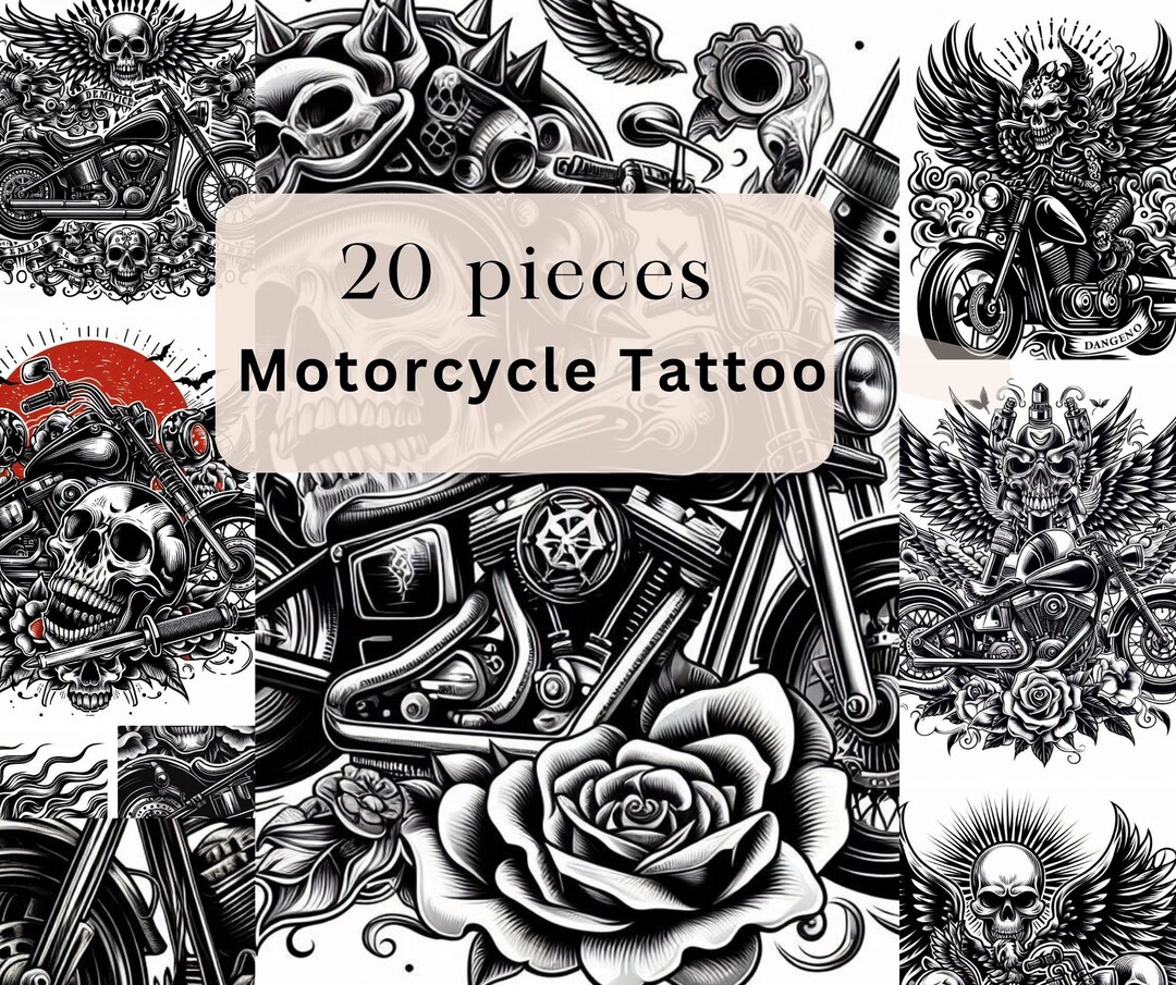 Motorcycle Tattoo Design, 20 Motorcycle Themed Professional Tattoo ...