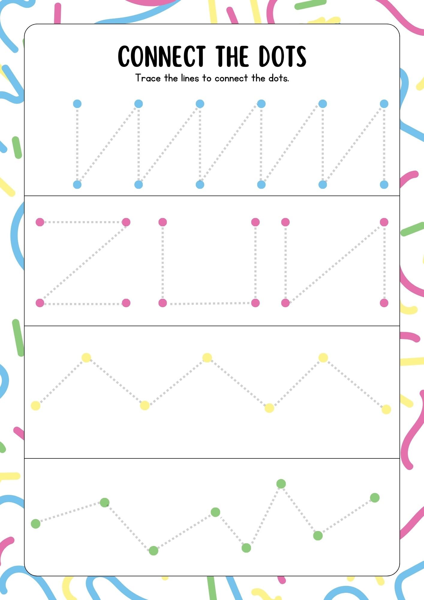 Connect the Dots Activity, Connect the Dots Activity to Develop Fine ...