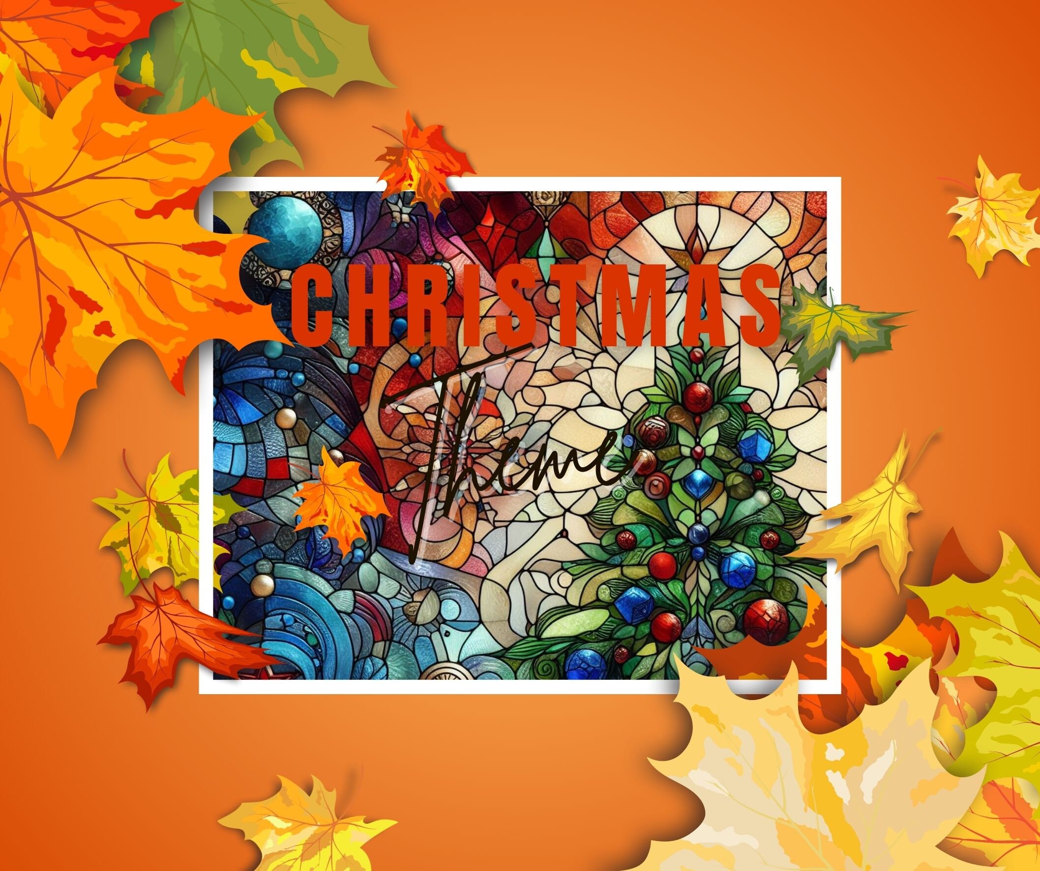 Stained Glass Digital Paper Christmas Themed Bundle Printable Textures Stained Glass Digital Paper Christmas Themed Bundle Printable Textures