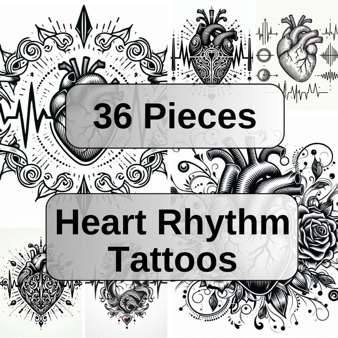 Tattoo Designs Heart Rhythm Themed 36 Heart Rhythm Themed Professional