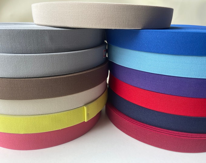 1.5 Inch (38mm) Wide Elastic Band, Solid Colored Soft Plush Elastic ...