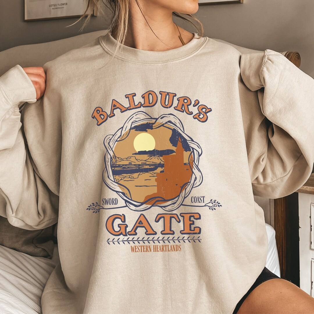 Retro Baldur's Gate 3 Unisex Sweatshirt BG3 Game,larian Illithid ...