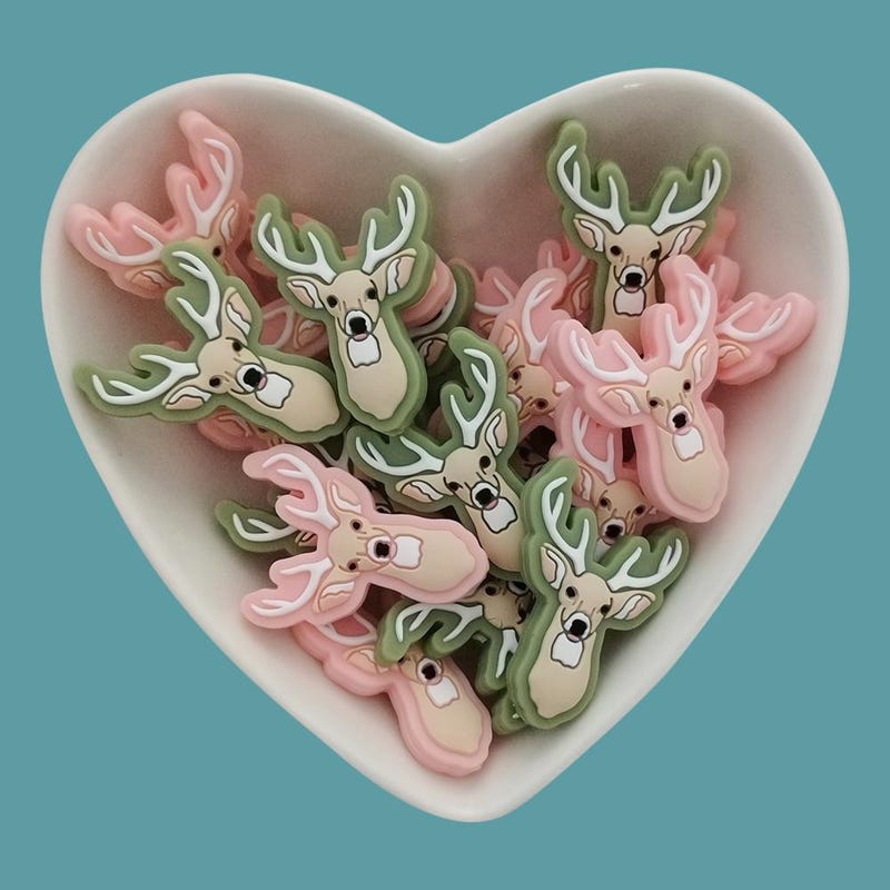 Silicone Deer Focal Bead - Etsy