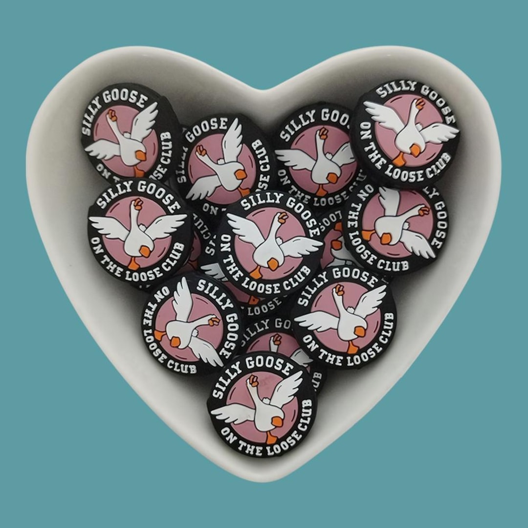 Silly Goose Club Silicone Focal Beads,diy Craft Supplies - Etsy