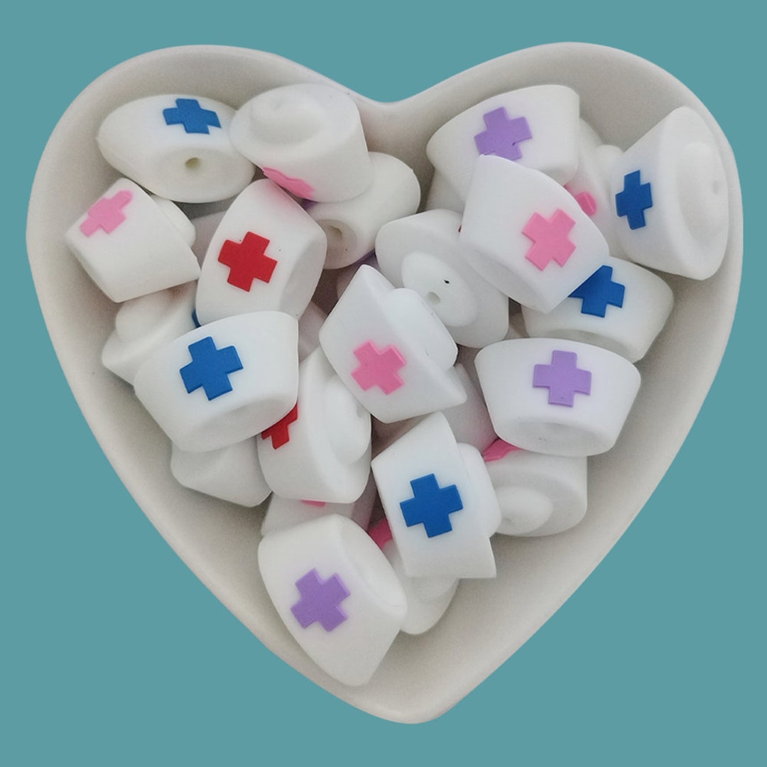 3D Nurse Hat Silicone Focal Beads,diy Pens,keychains, Necklace ...