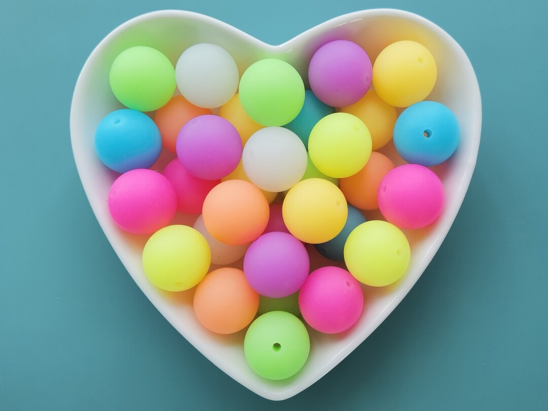 Silicone Luminous Bead,glow Silicone Bead,19mm Round Silicone Bead ...